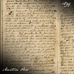 » A page of Stephen F. Austin’s prison diary. - The Antique Penman